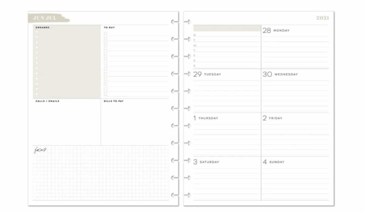 Your Guide to Different Planner Layouts Types